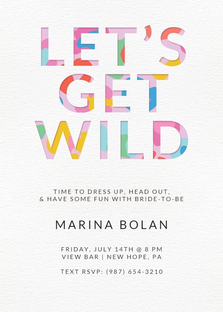 Bachelorette night out - Bachelorette Party Invitation Template (Free ...