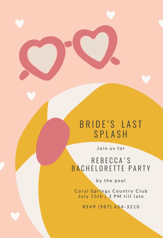 Poolside playdate - Pool Party Invitation Template (Free) | Greetings ...