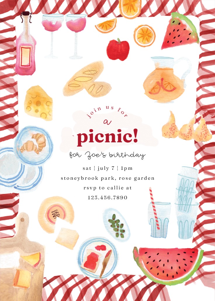 Picnic Invitation Templates (Free) | Greetings Island