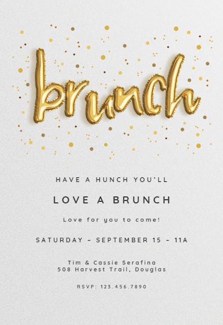 Curves and Cursive - Brunch & Lunch Invitation Template (Free ...