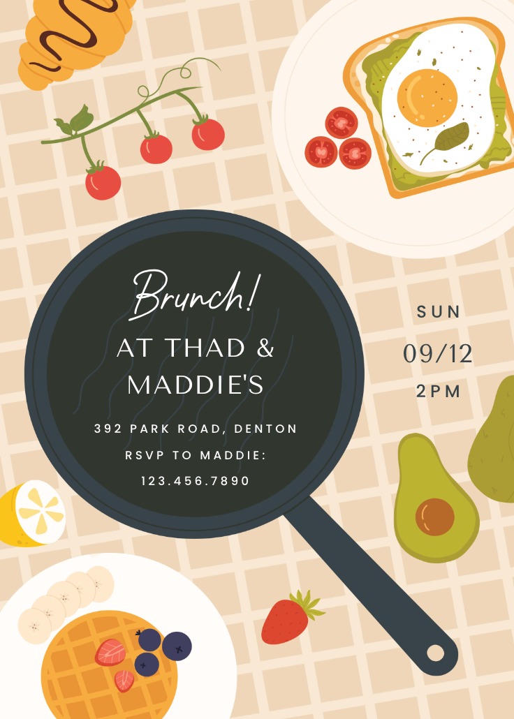 Ready for brunch - Brunch & Lunch Invitation Template | Greetings Island