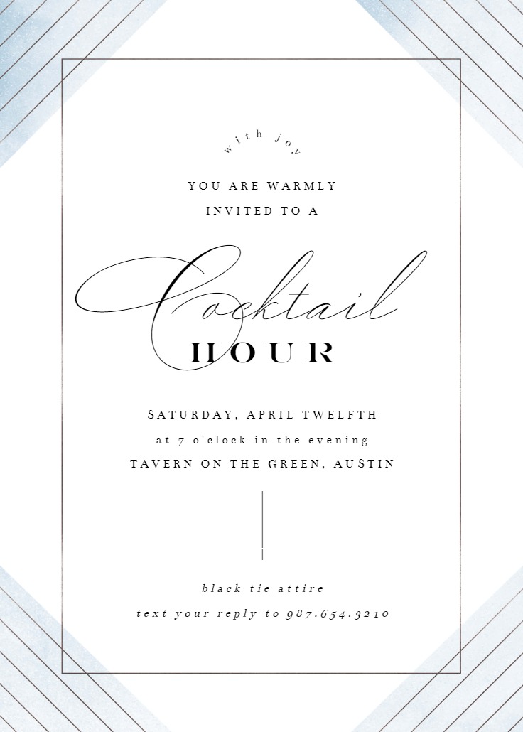 Frame & lines - Business Events Invitation Template | Greetings Island