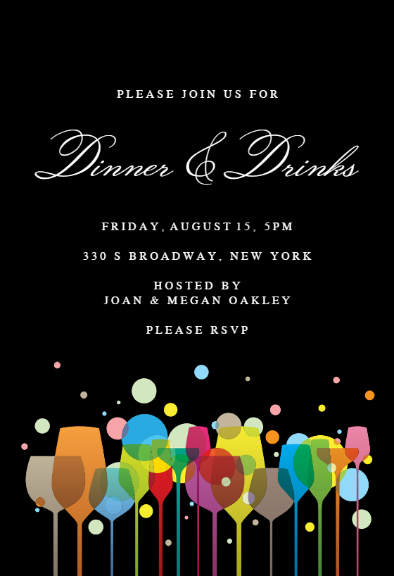 Dinner Party Invitation Templates (Free) | Greetings Island