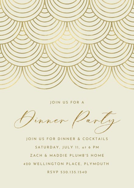 Dinner Party Invitation Templates (Free) | Greetings Island