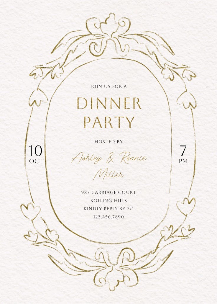 Family Frame - Gala Invitation Template (Free) | Greetings Island