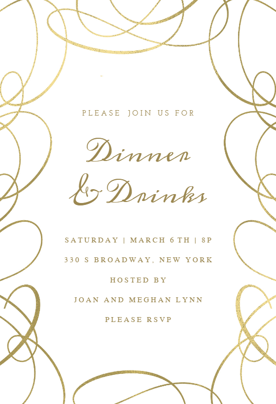 Dinner Party Invitation Templates (Free) | Greetings Island