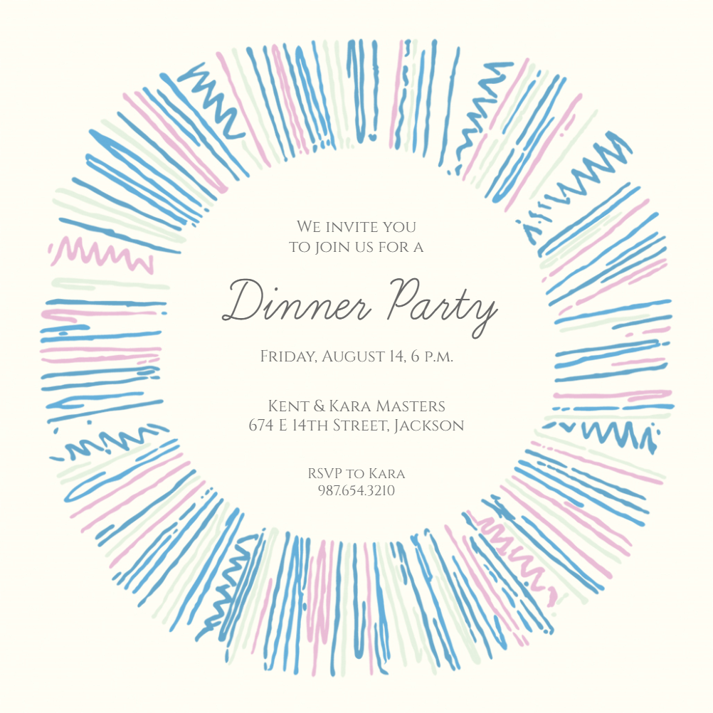 Dinner Party Invitation Templates (Free) | Greetings Island