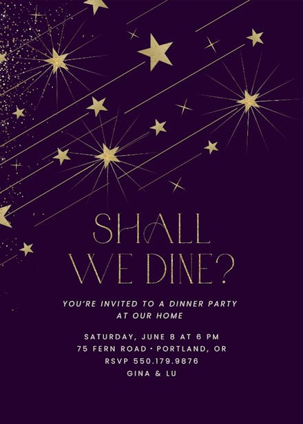 Dinner Party Invitation Templates (Free) | Greetings Island