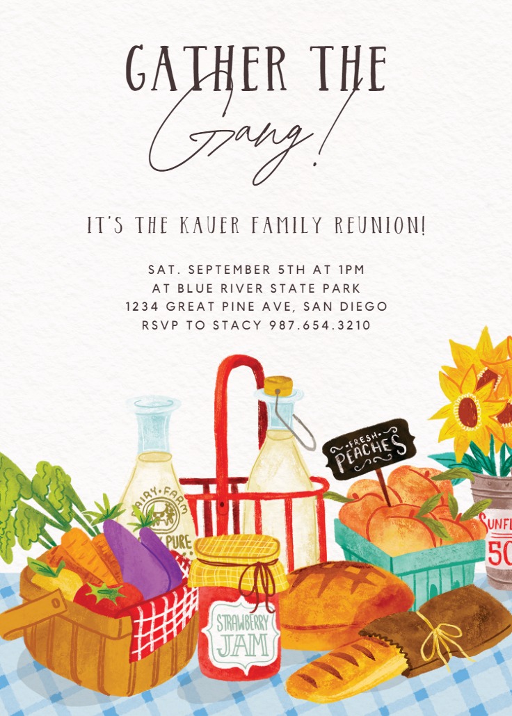 Chit-Chat and Family Fun - Family Reunion Invitation Template (Free ...