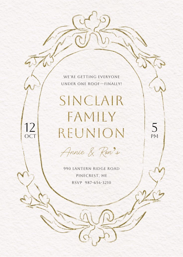 Family Frame - Invitation Template (Free) | Greetings Island