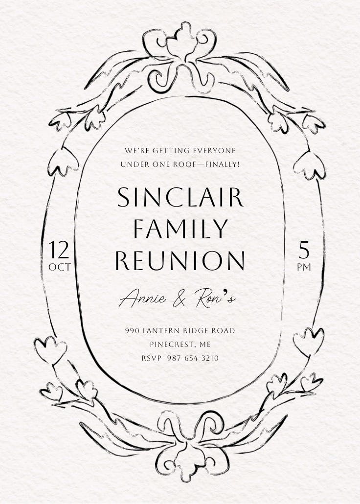 Family Frame - Invitation Template (Free) | Greetings Island