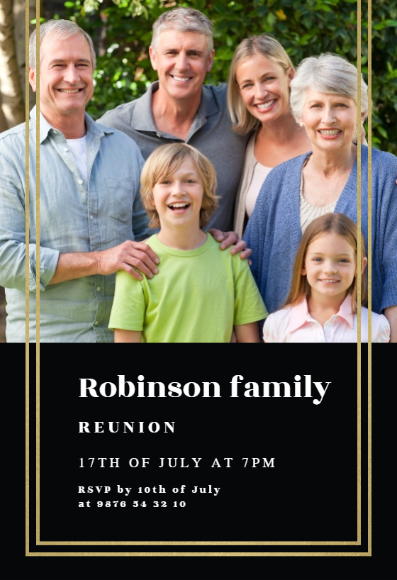 The Great Family - Family Reunion Invitation Template (Free ...