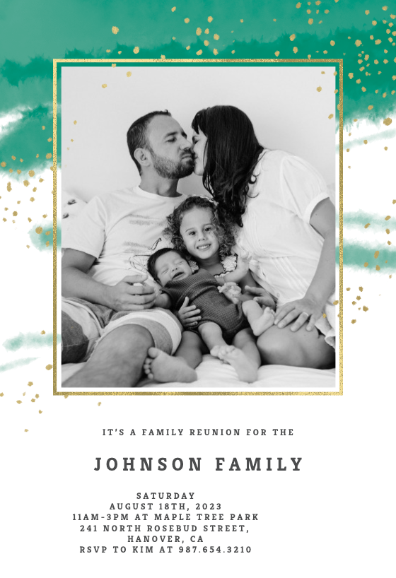 Mosaic - Family Reunion Invitation Template (Free) | Greetings Island