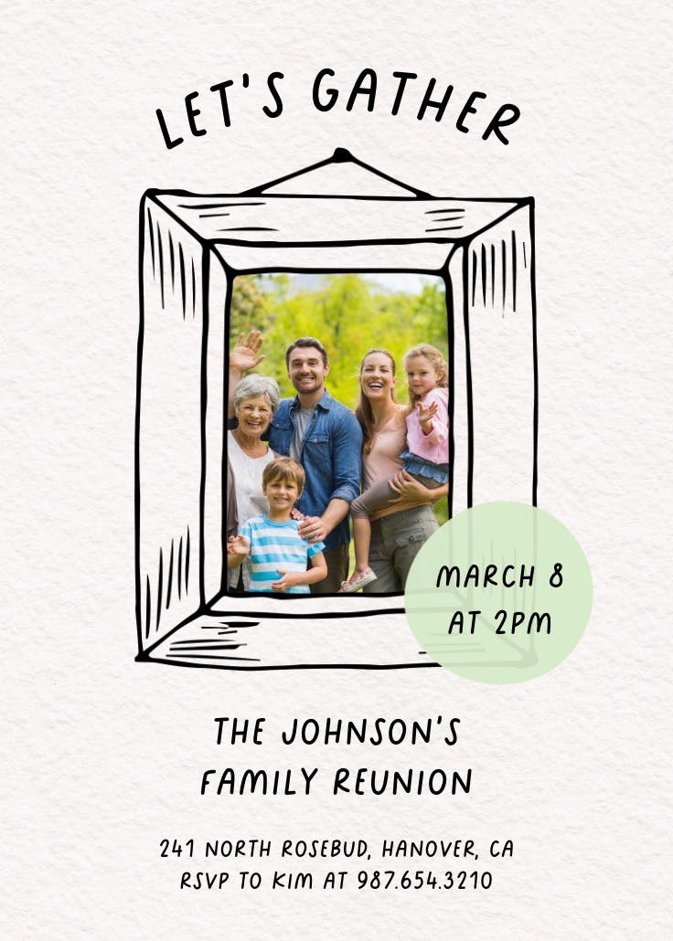 Hand Drawn Frame - Invitation Template | Greetings Island