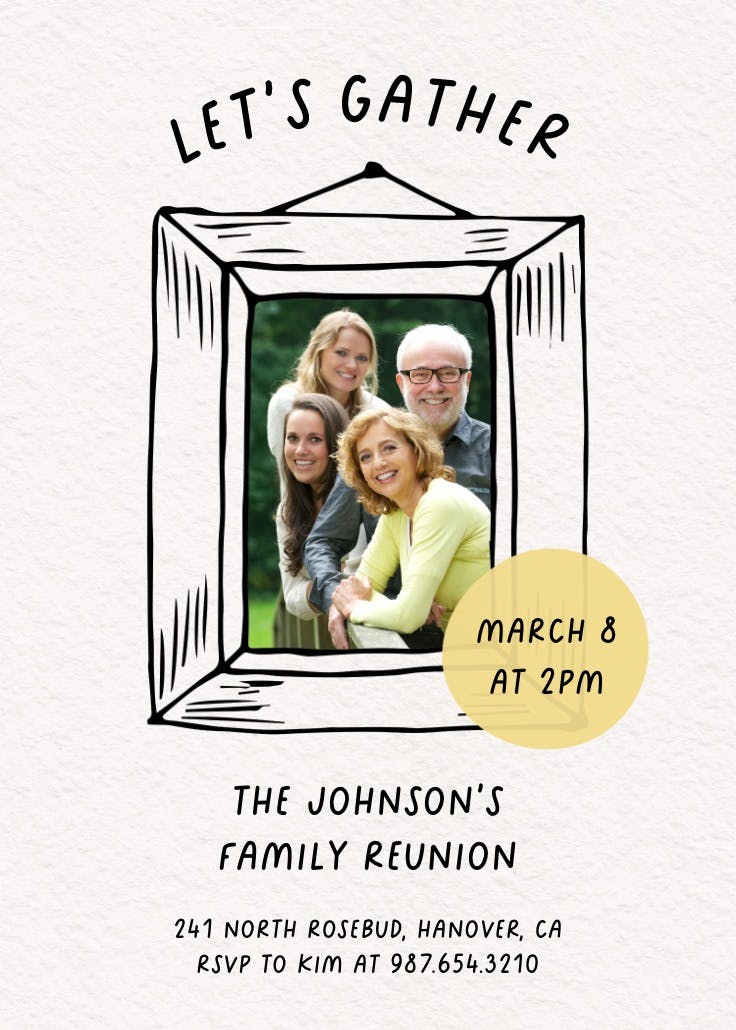 Hand Drawn Frame - Invitation Template | Greetings Island