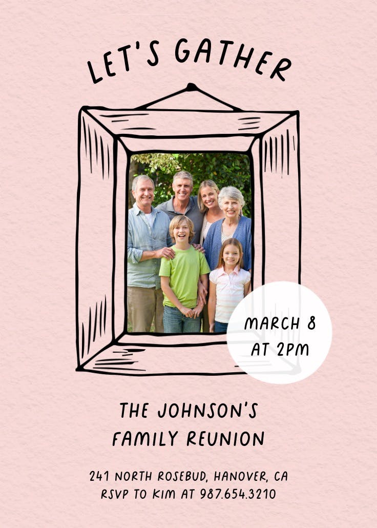 Hand Drawn Frame - Invitation Template | Greetings Island