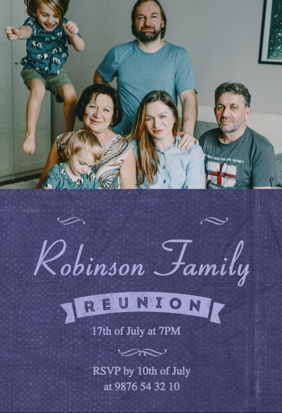 Time for a Family Gathering - Family Reunion Invitation Template (Free ...