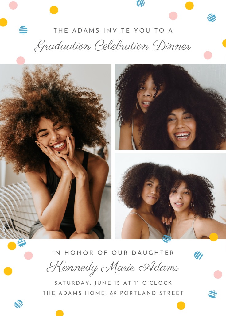 Affirmation - Graduation Party Invitation Template (Free) | Greetings ...