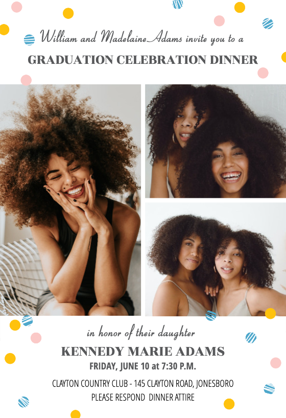 Affirmation - Graduation Party Invitation Template (Free) | Greetings ...