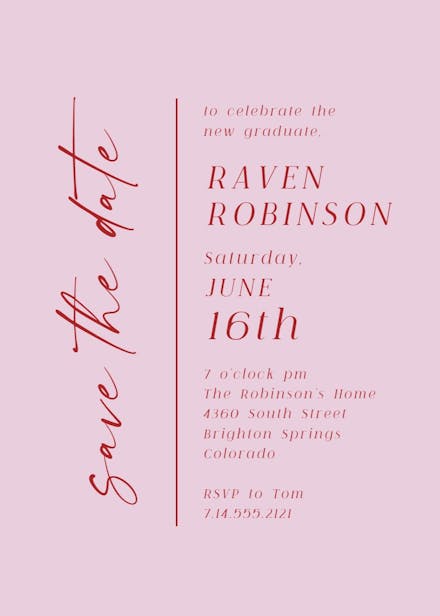 2024 Graduation Party Invitation Templates (Free) | Greetings Island