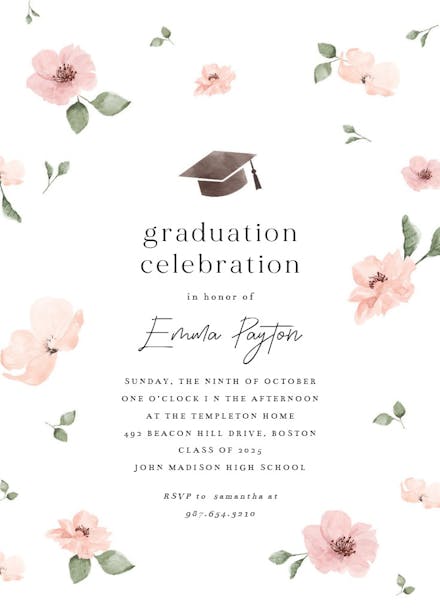 Graduate Script - Graduation Party Invitation Template (Free ...