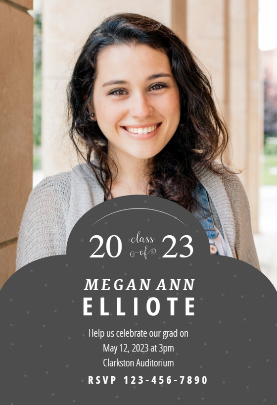 Class Of - Graduation Party Invitation Template (Free) | Greetings Island