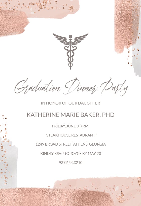Commence Celebrating - Graduation Party Invitation Template | Greetings ...
