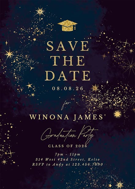 2024 Graduation Party Invitation Templates (Free) | Greetings Island