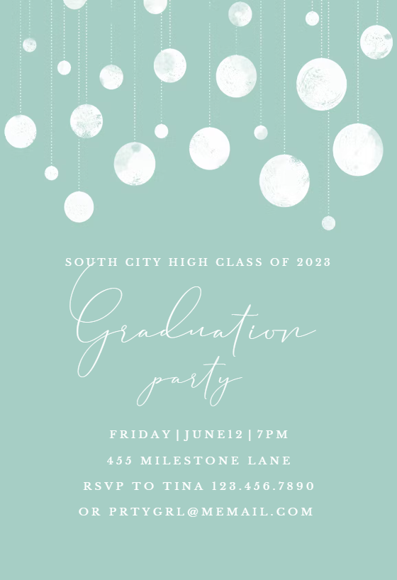 You Are Invited - Graduation Party Invitation Template (Free ...