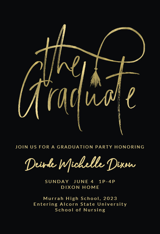 Graduation Party Invitation Templates (Free) | Greetings Island