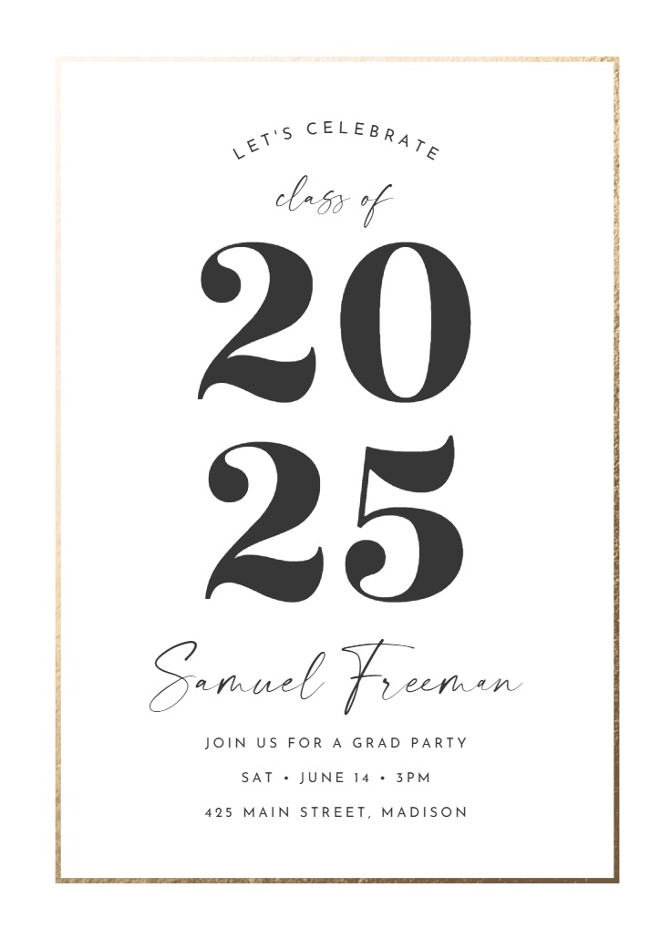 You Are Invited - Graduation Party Invitation Template (Free ...
