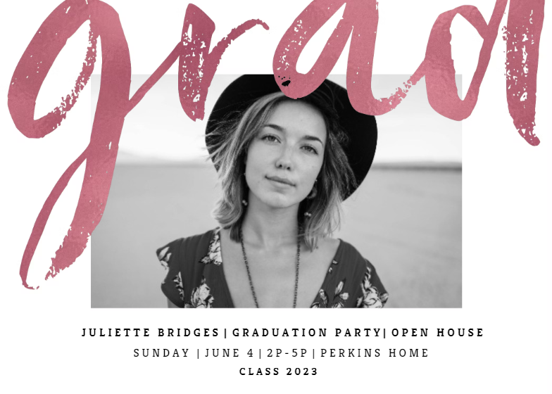 Fancy Grad - Graduation Party Invitation Template (Free) | Greetings Island