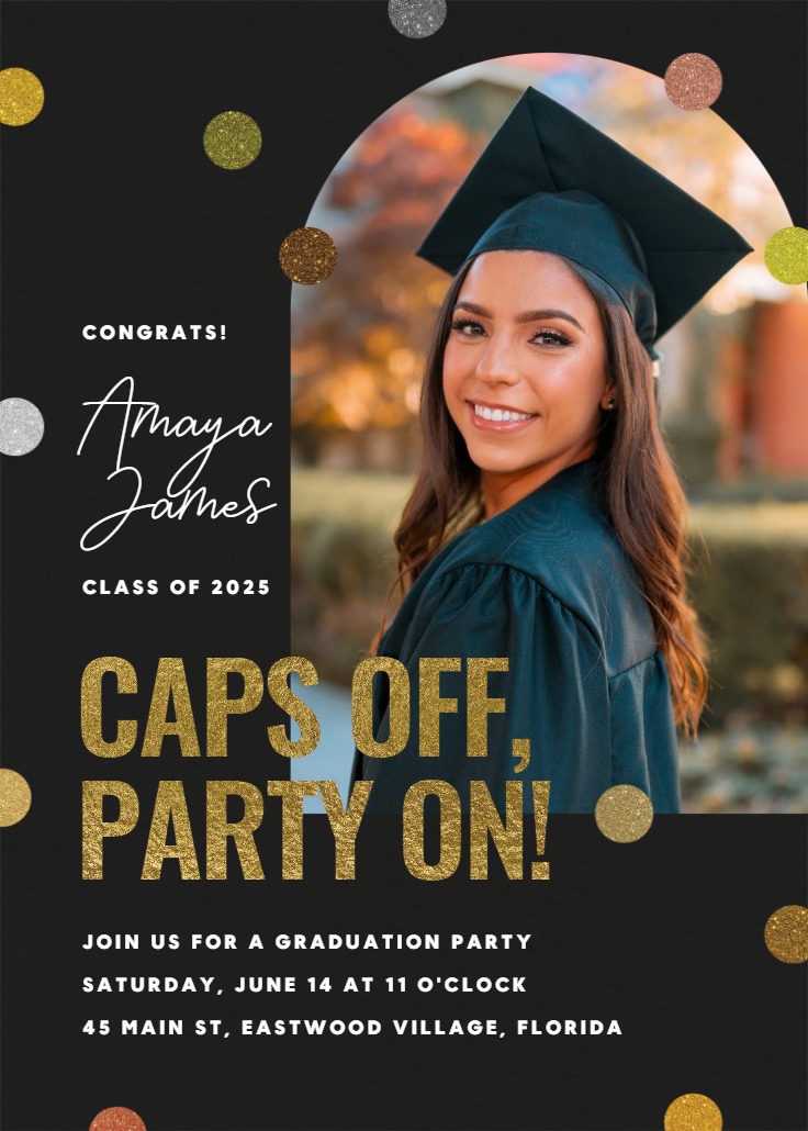 2024 Graduation Party Invitation Templates (Free) | Greetings Island