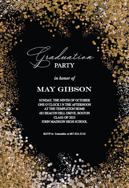 2023 Graduation Party Invitation Templates (Free) | Greetings Island