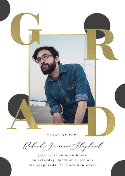 Nature Inspired - Graduation Party Invitation Template | Greetings Island