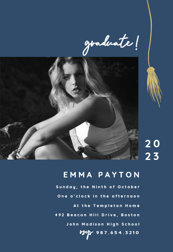 Graduation Party Invitation Templates (Free) | Greetings Island