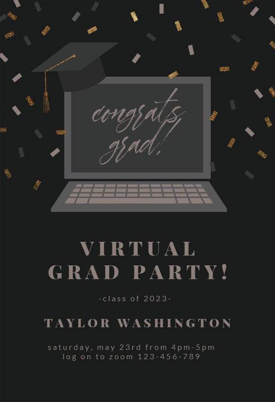 Graduation Party Invitation Templates (Free) | Greetings Island