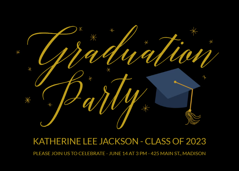 Graduate Script - Graduation Party Invitation Template (Free ...