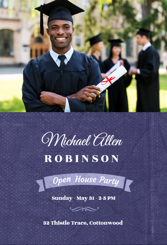Ready to Party - Graduation Party Invitation Template (Free ...