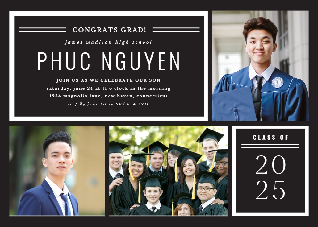 Year of the grad - Graduation Party Invitation Template (Free ...