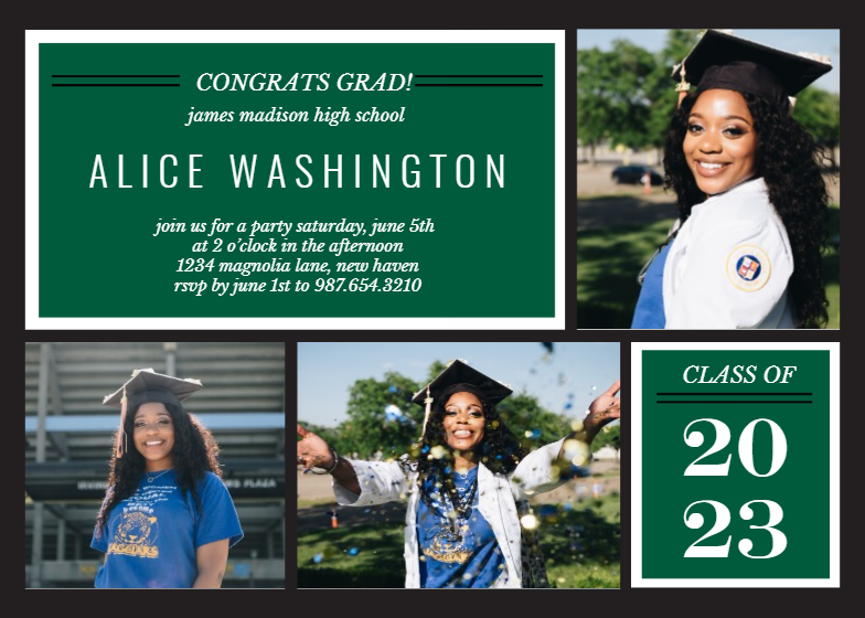 Splashdown - Graduation Party Invitation Template (Free) | Greetings Island