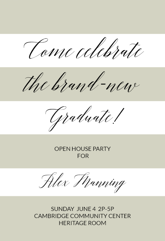 Newly Minted - Graduation Party Invitation Template (Free) | Greetings ...