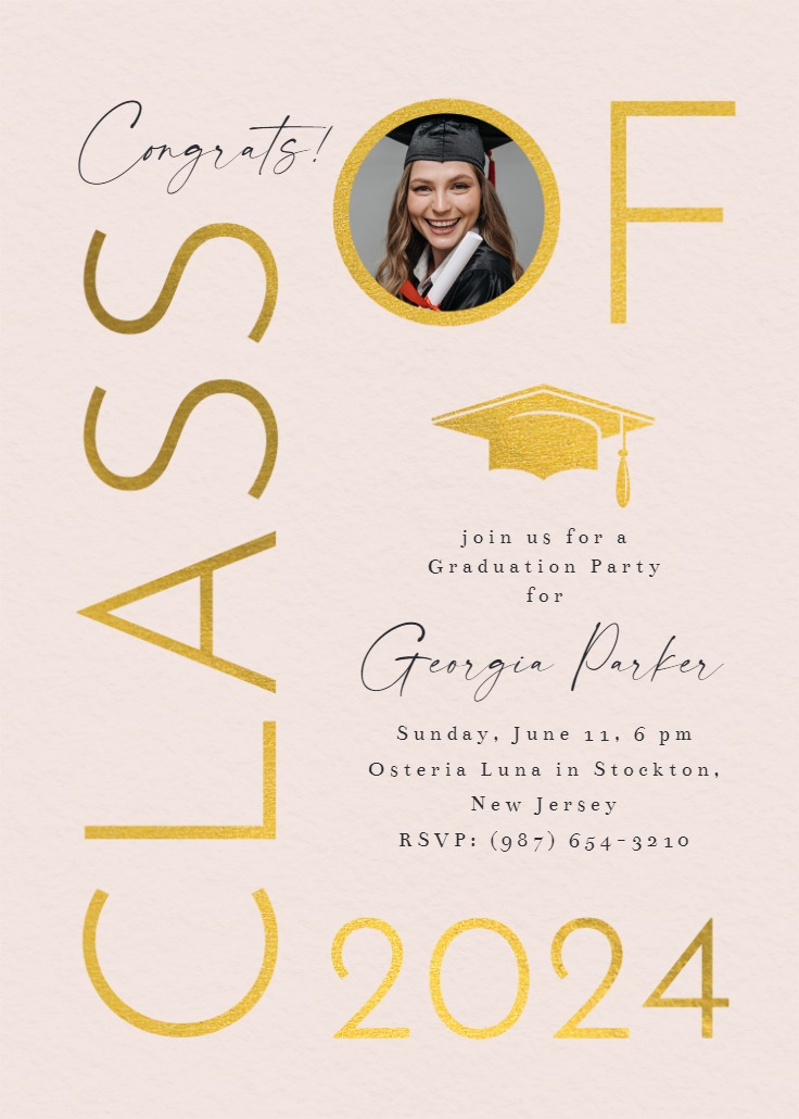 Off They Go - Graduation Party Invitation Template | Greetings Island