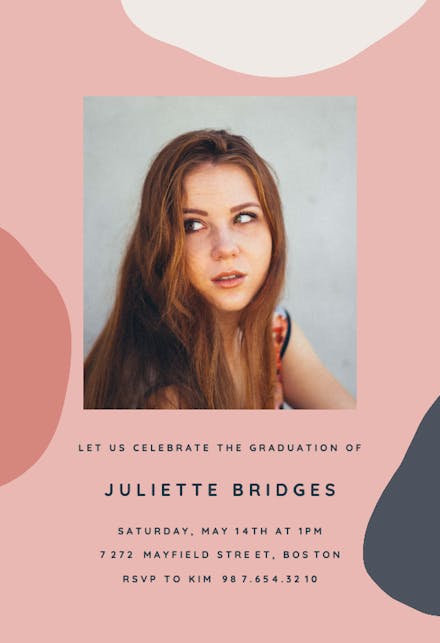 Gradient Celebration - Graduation Party Invitation Template (Free ...