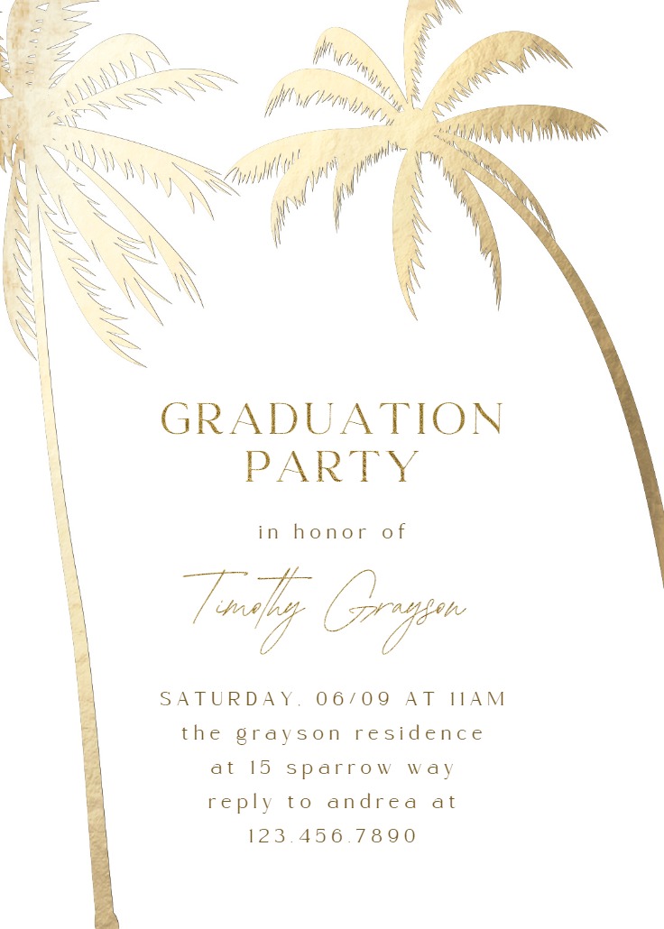 Later Litigator - Graduation Party Invitation Template | Greetings Island