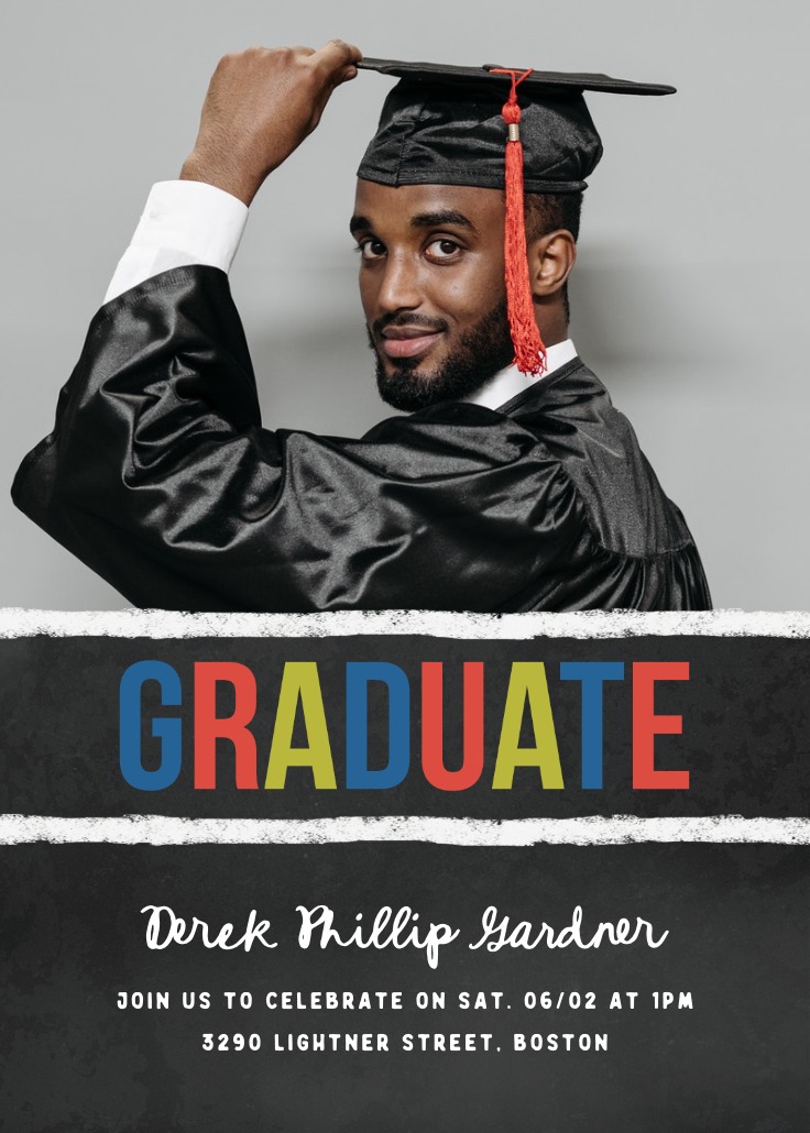 Ready to Party - Graduation Party Invitation Template (Free ...