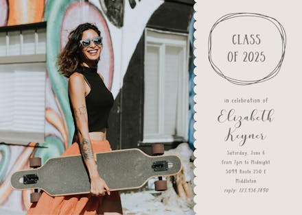 Glitter Abstract - Graduation Party Invitation Template (Free ...