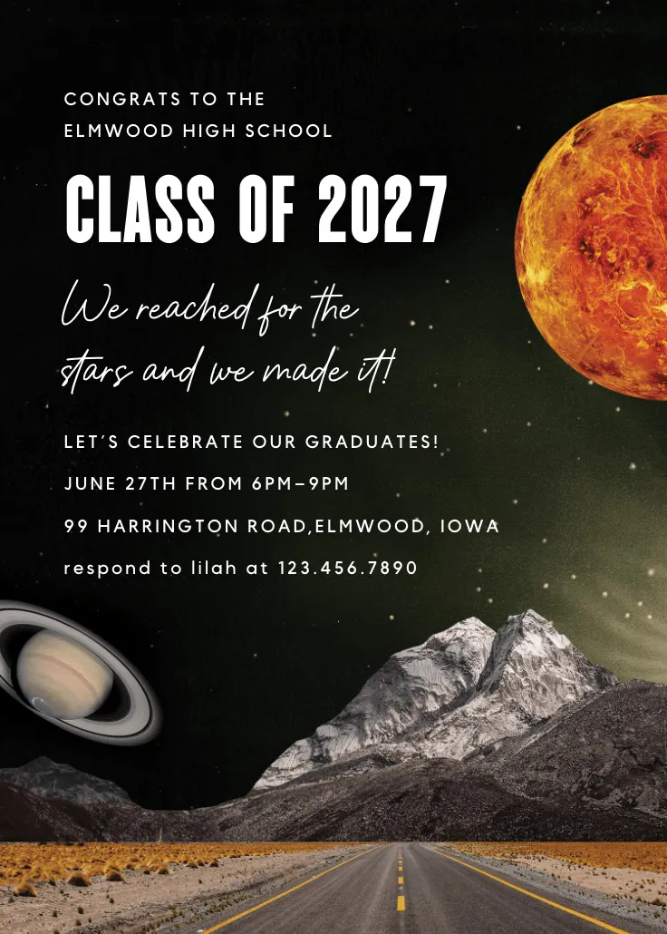 Sky's The Limit - Printable Party Invitation (Free) | Greetings Island