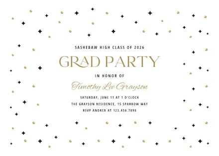 Graduation Party Invitation Template | Greetings Island