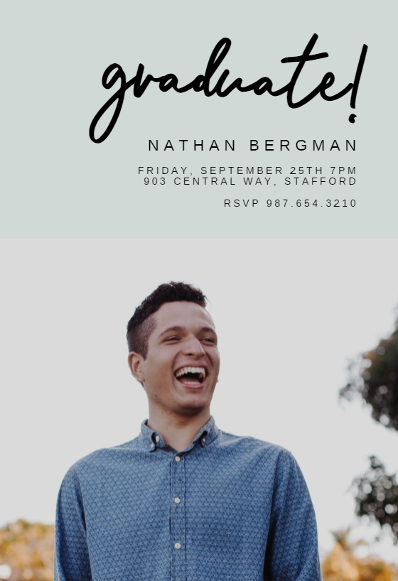 Full photo script - Graduation Party Invitation Template (Free ...